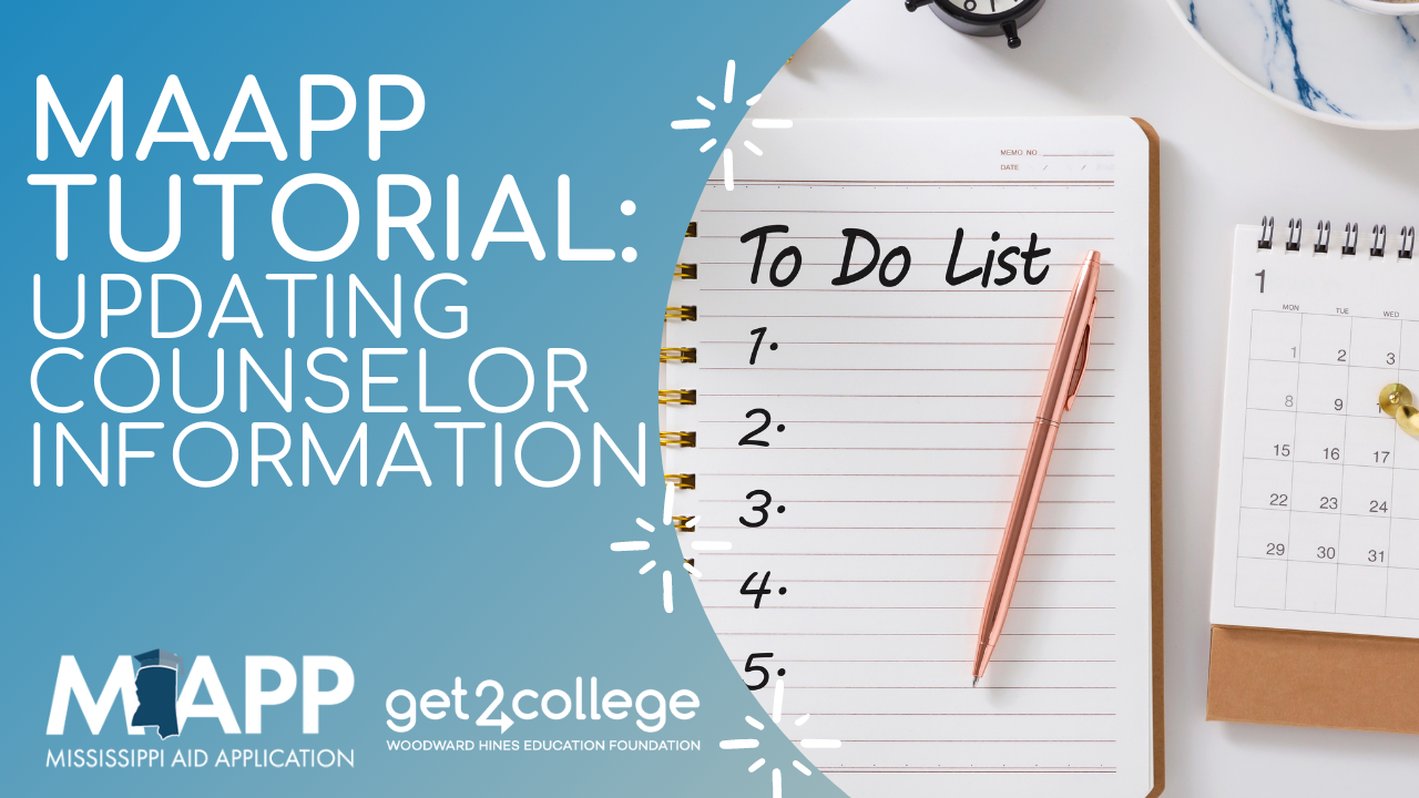 MAAPP Dashboard – Mississippi Office of State Financial Aid